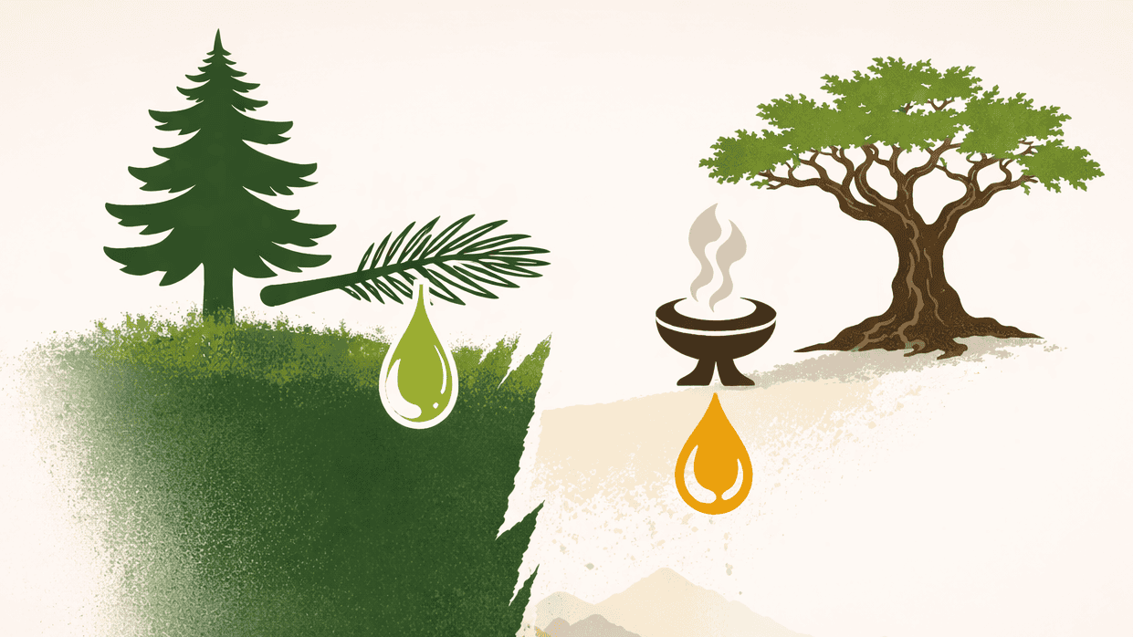 Spruce resin and boswellia resin: differences and uses